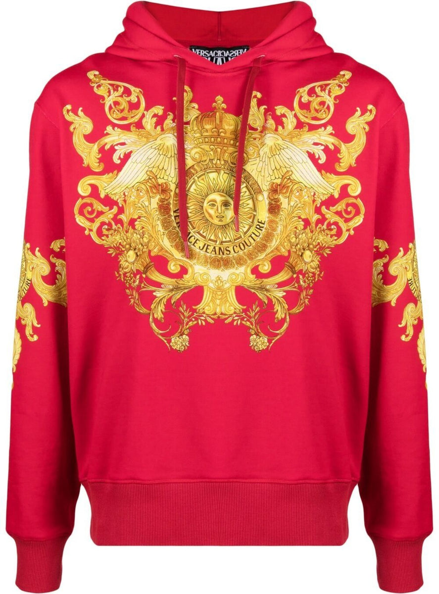 Versace Jeans Hoodie - Barocco Print - Red Gold - B7GWA7F7 – Vengeance78
