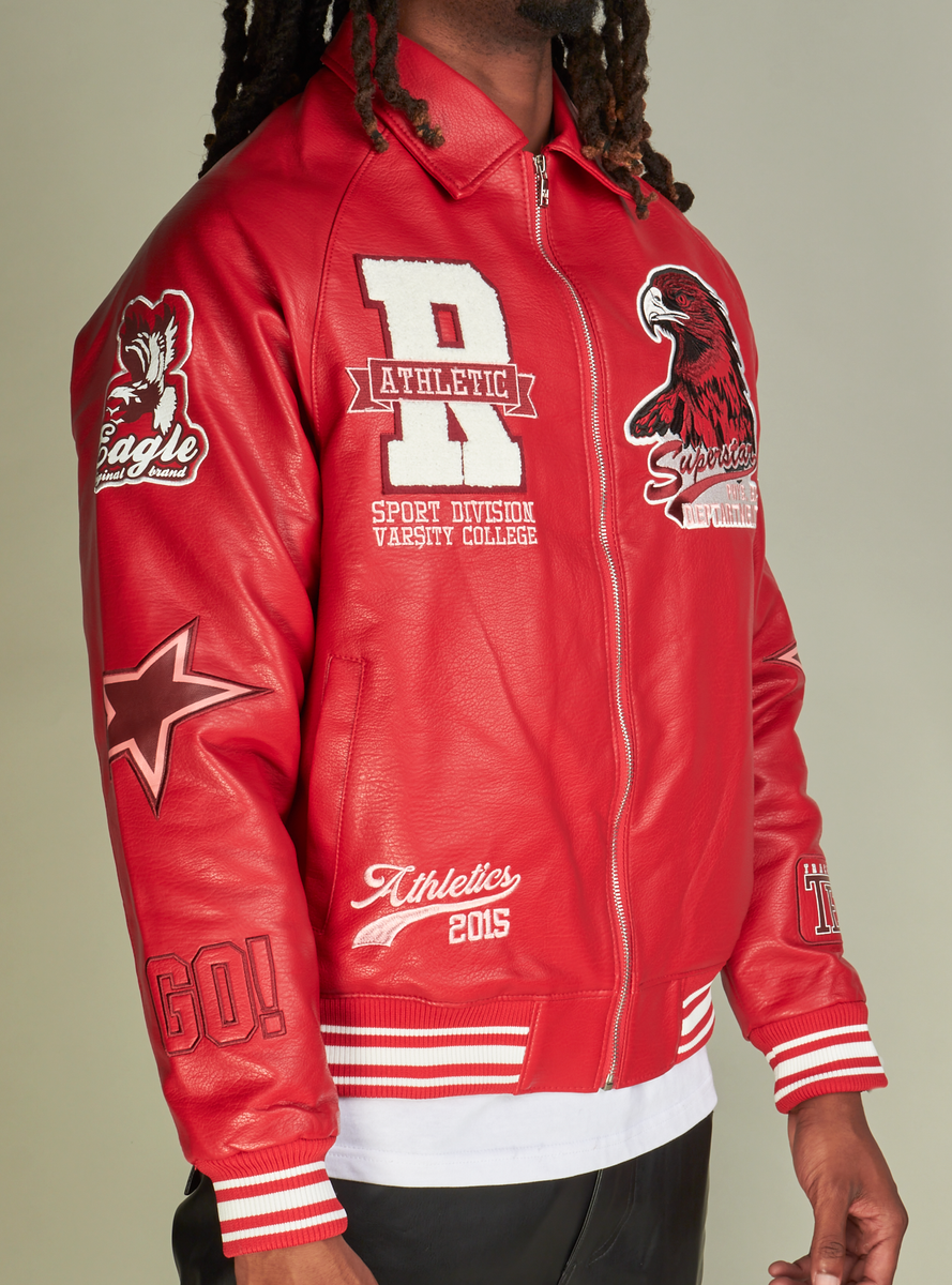 R3Bel Jacket - Varsity Superstar - Red - 132-585 – Vengeance78