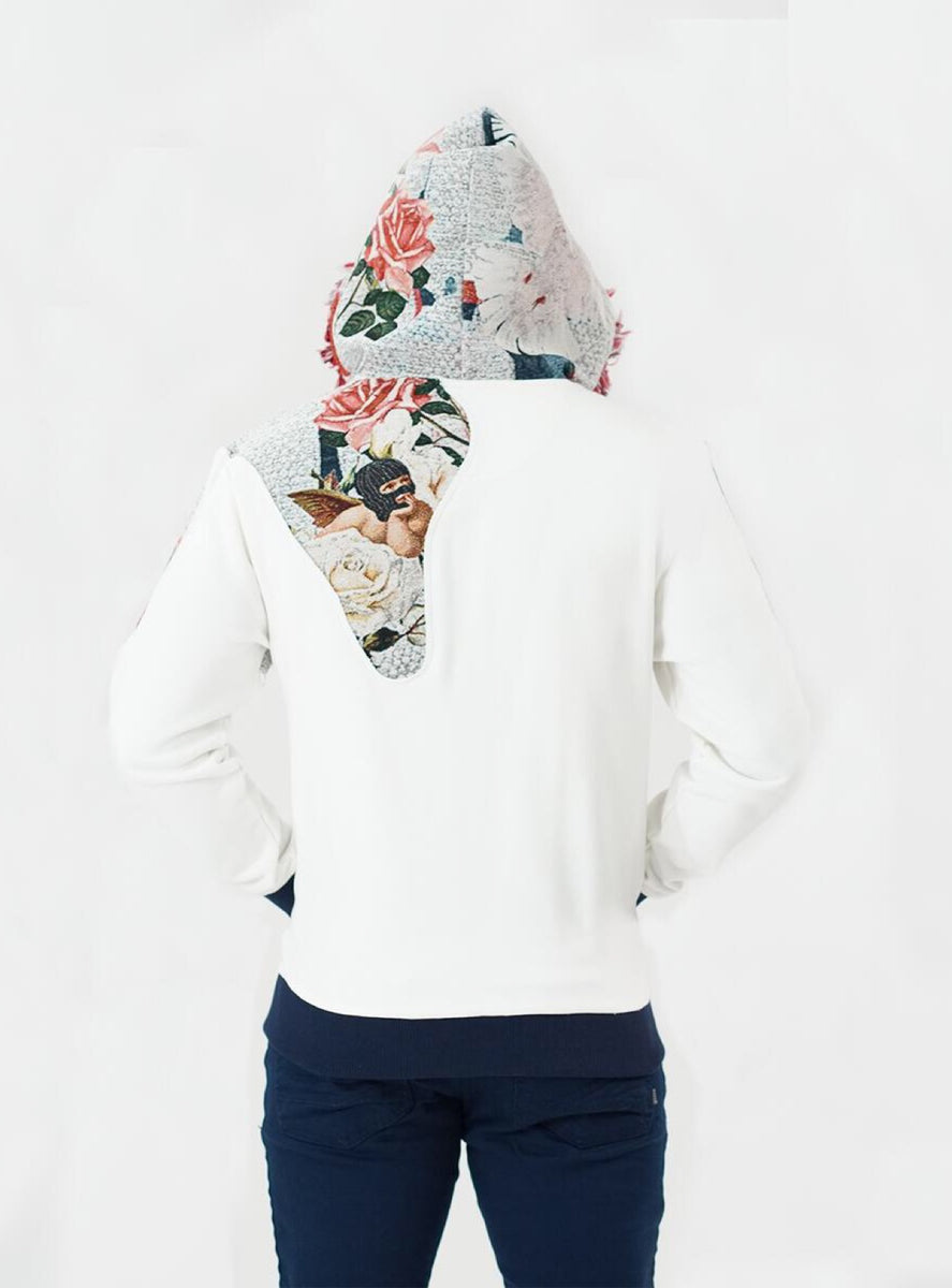 Frost Original Hoodie - Angel Tapestry Full Zip Up - White - F5115 ...