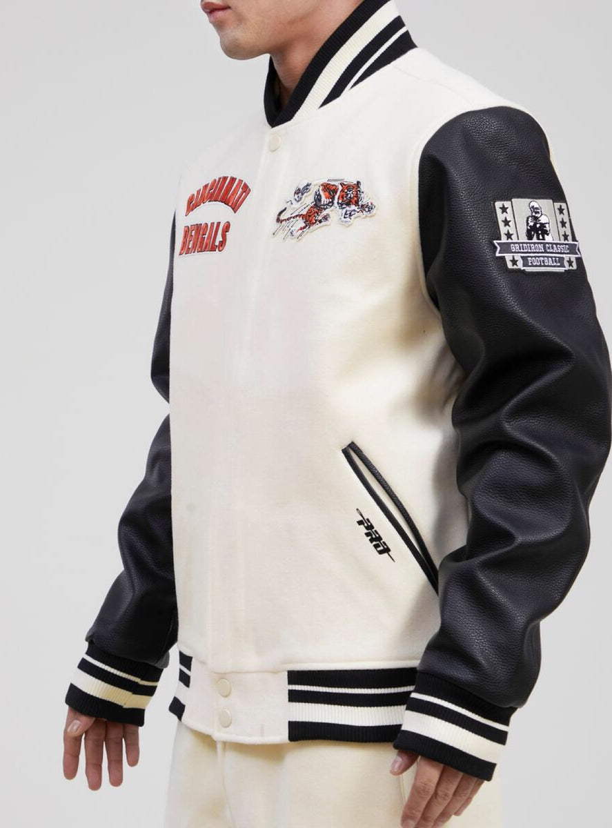 Pro Standard Jacket - Retro Classic Wool Varsity - Bengals - Cream - F ...