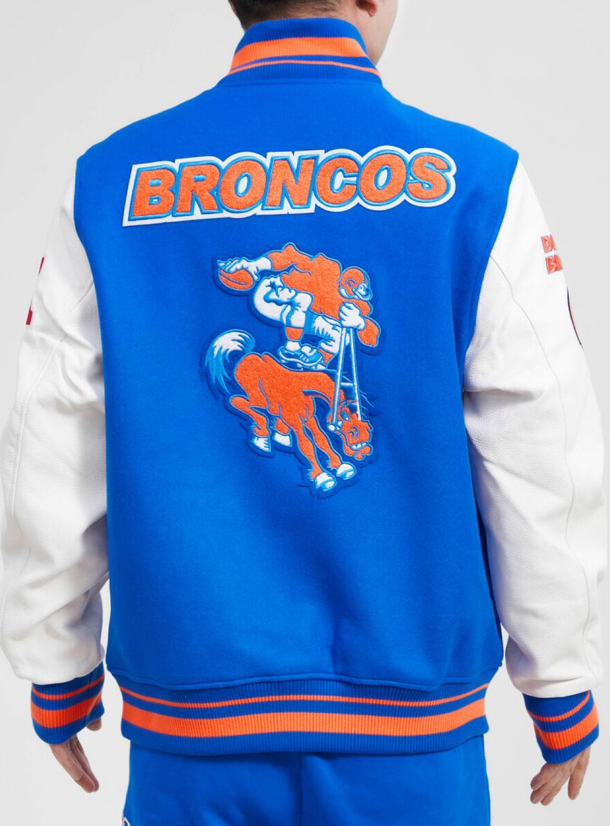 Pro Standard Jacket - Retro Classic Wool Varsity - Broncos - Royal Blu ...