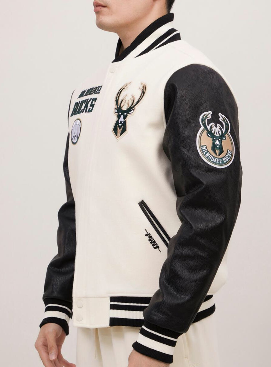Pro Standard Jacket - Retro Classic Wool Varsity - Bucks - Cream - BMB ...