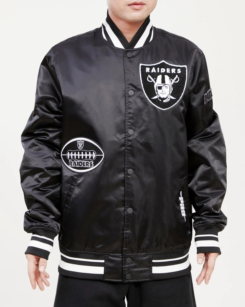 Pro Standard Jacket - Las Vegas Raiders - Old English Logo Stains - Bl ...