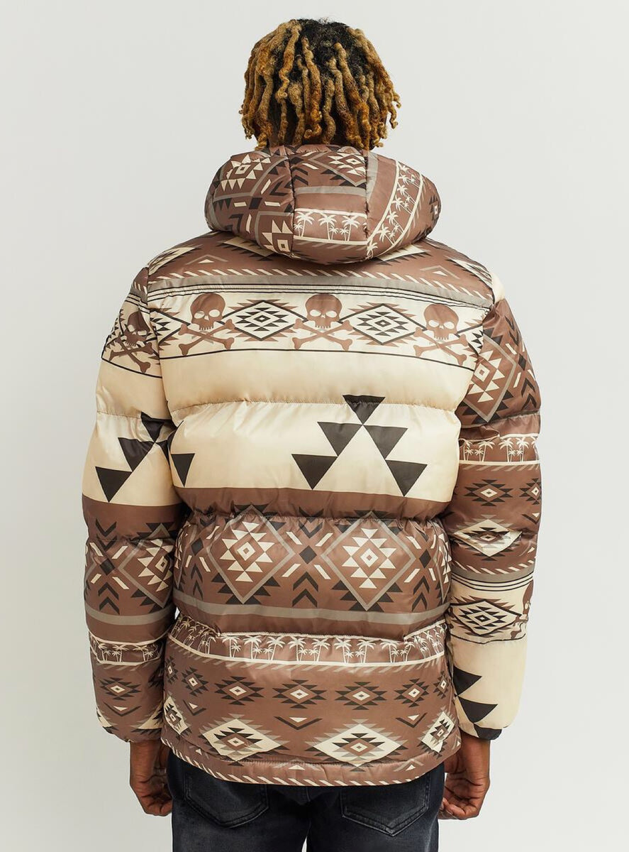 Reason Jacket - Argyle Puffer - Brown - RCP-10 – Vengeance78