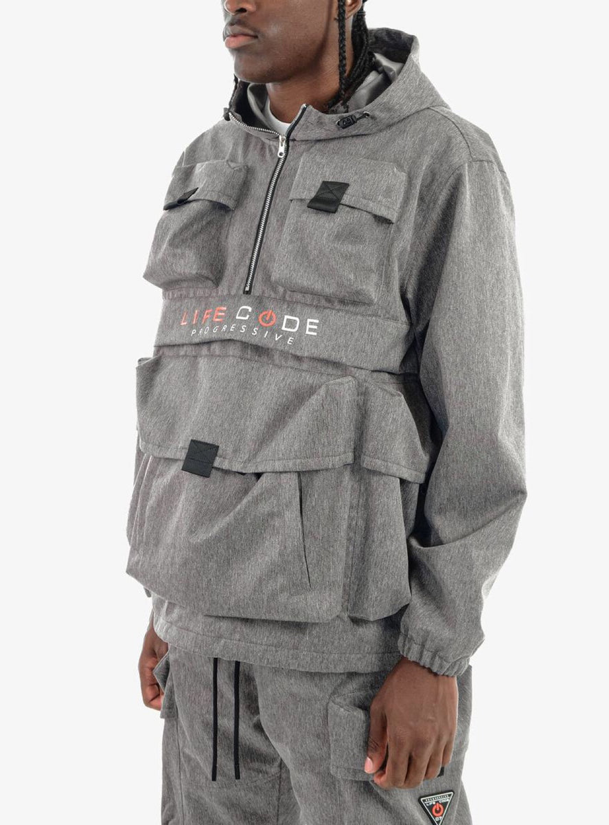 Life Code Jacket - Twill Cargo - Heather Grey - 23J39 – Vengeance78