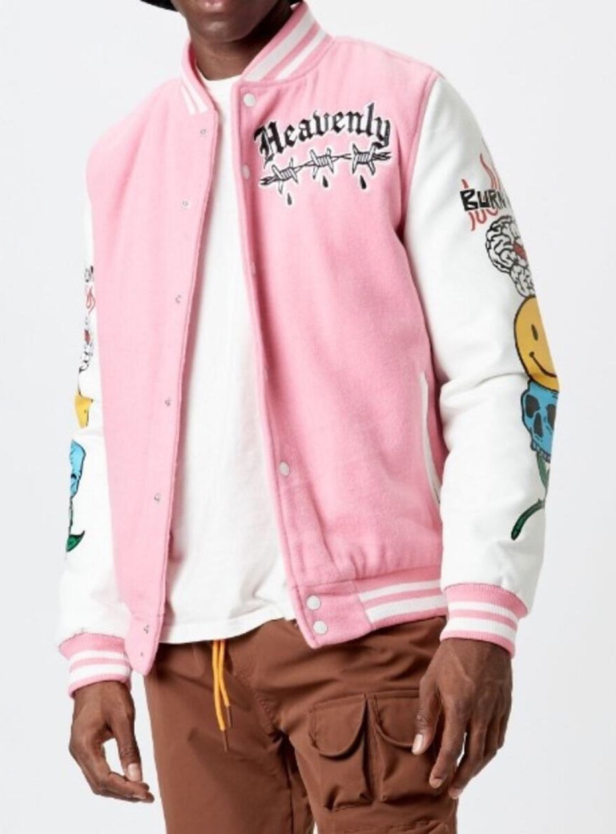 Rebel Minds Jacket - Heavenly Varsity - Pink - 122-551 – Vengeance78