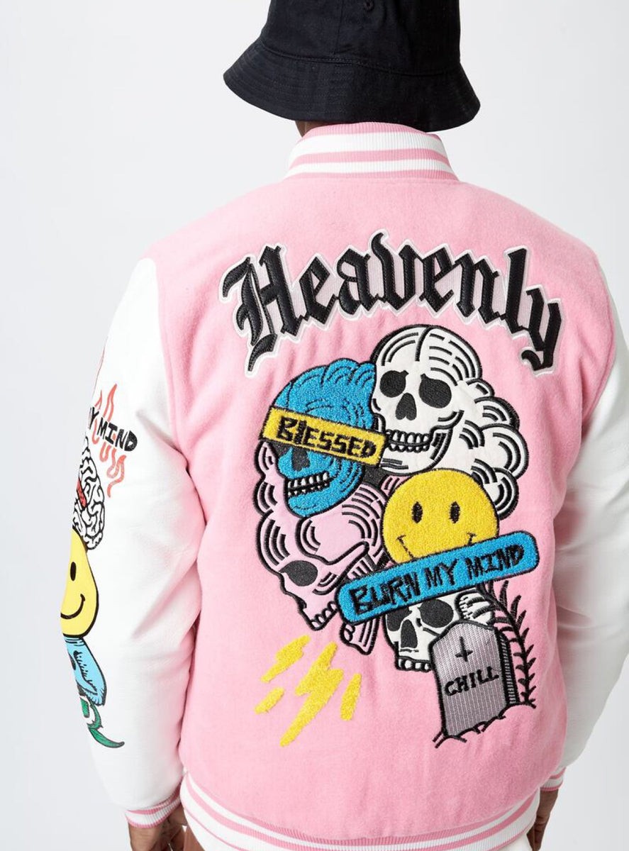 Rebel Minds Jacket - Heavenly Varsity - Pink - 122-551 – Vengeance78