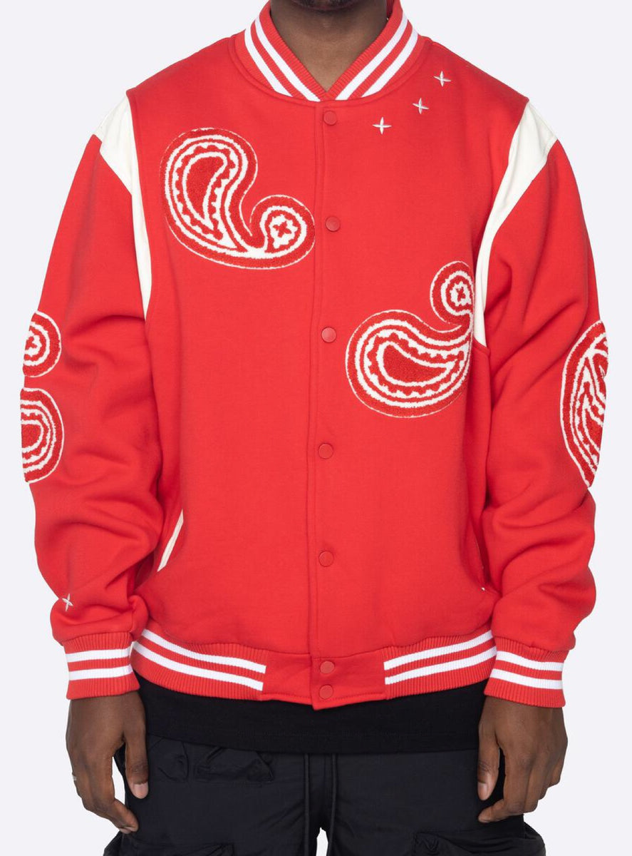 EPTM Jacket - Paisley Varsity - Red - EP10748 – Vengeance78