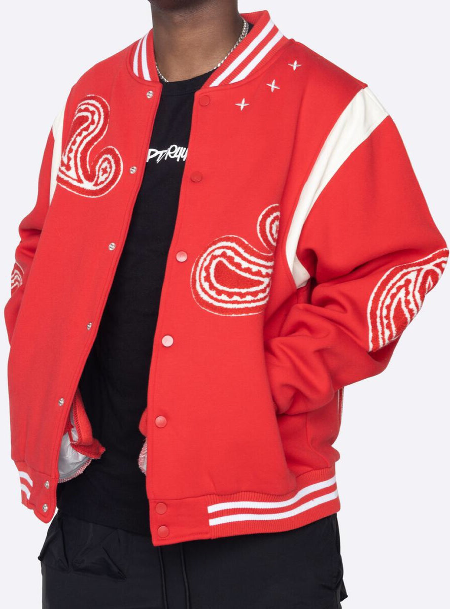 EPTM Jacket - Paisley Varsity - Red - EP10748 – Vengeance78