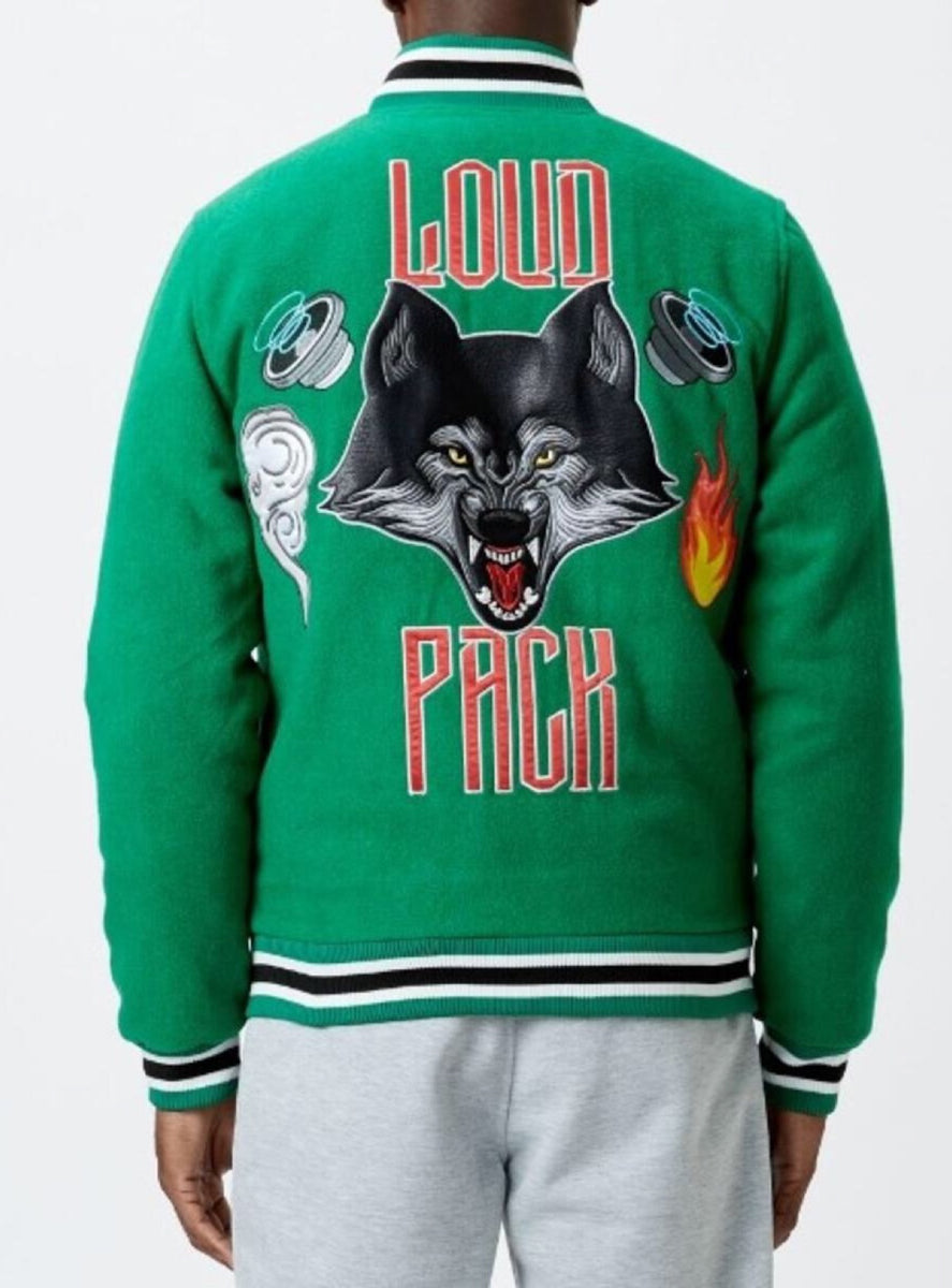 Rebel Minds Jacket - Loud Pack Varsity - Green - 122-512 – Vengeance78
