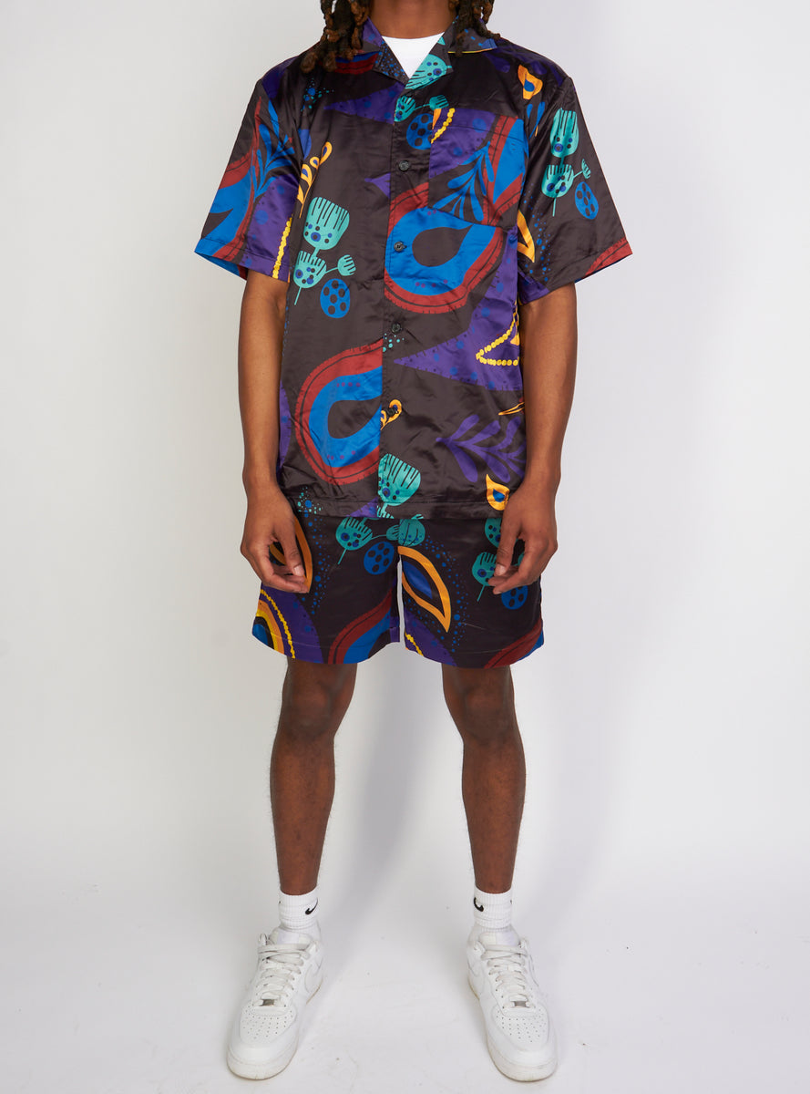 Original Fables Satin Short Set - Crazy Cool - Black - WN419 – Vengeance78