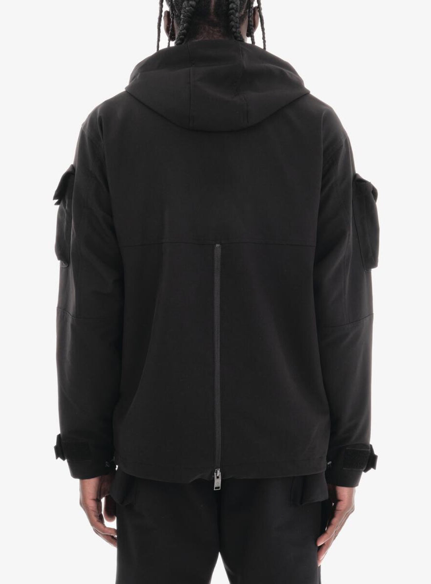 Life Code Windbreaker - Nylon Taslan Multi-Pocket - Black - 23J55 ...
