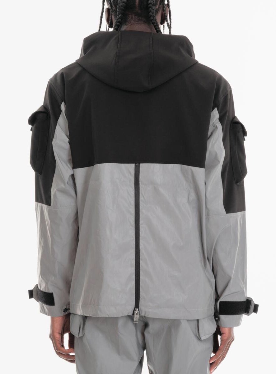 Life Code Wind Breaker - Nylon Taslan Multi-Pocket - Silver (Reflectiv ...