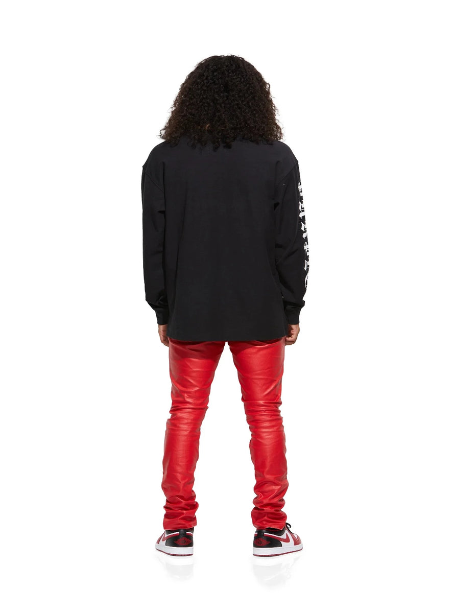 Purple-Brand Pants - Patent Leather Film - Red - P001-RPLF422 – Vengeance78