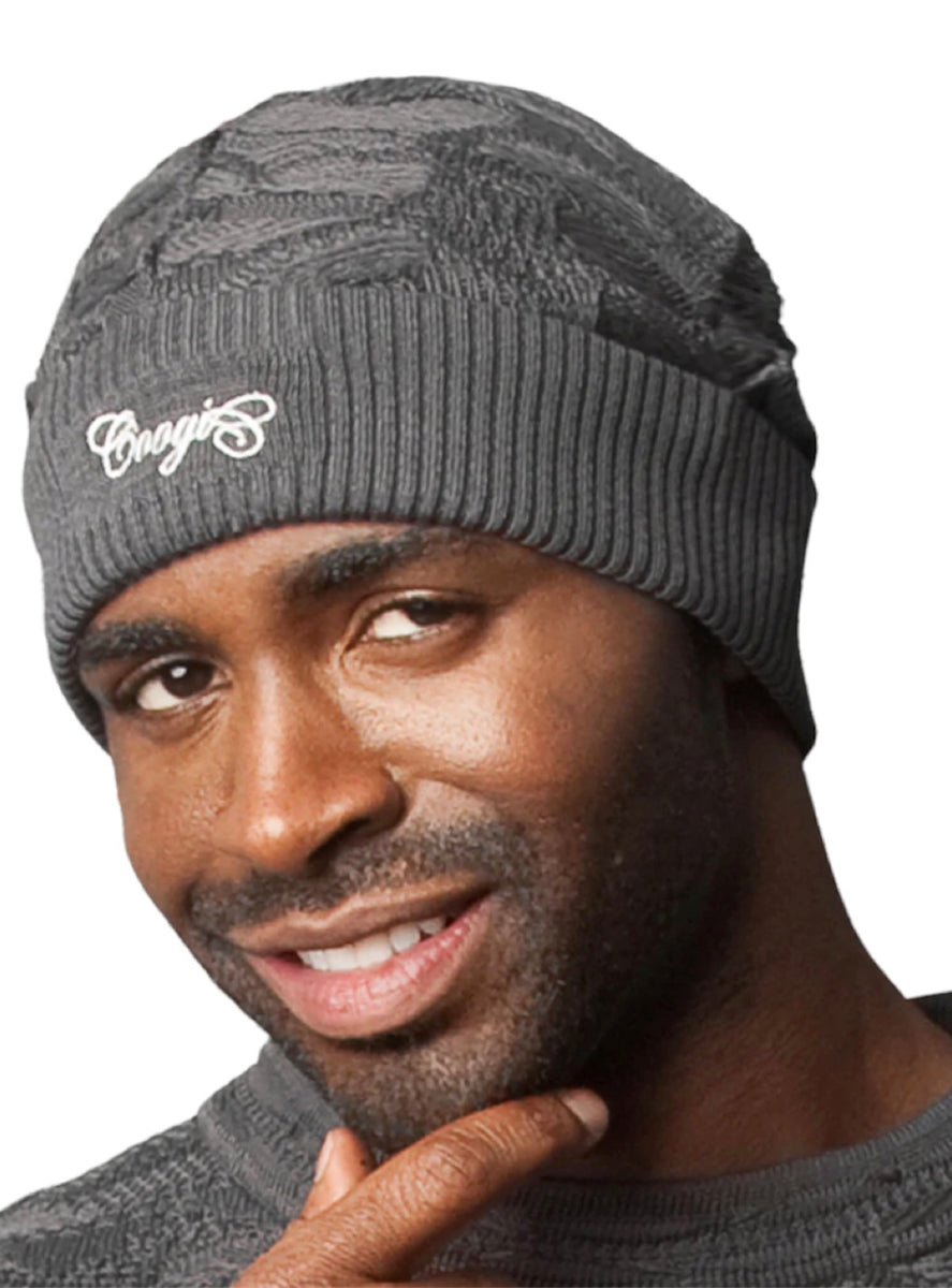 Coogi Beanie - Solid Knit Skully - Charcoal Grey - C92107 – Vengeance78