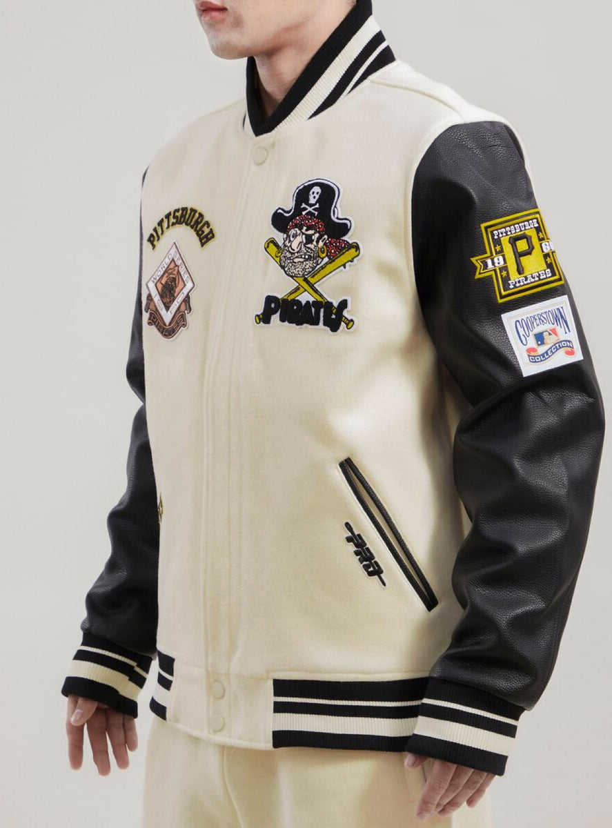 Pro Standard Jacket - Retro Classic Wool Varsity - Pirates - Cream - L ...