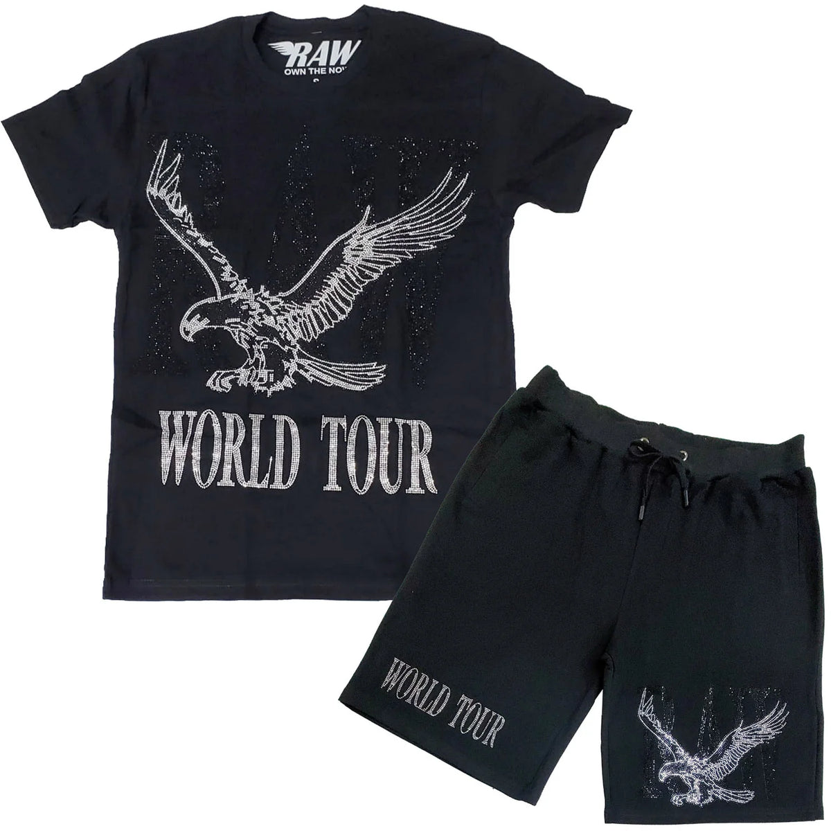 Rawyalty Short Set - RAW World Tour - Black – Vengeance78