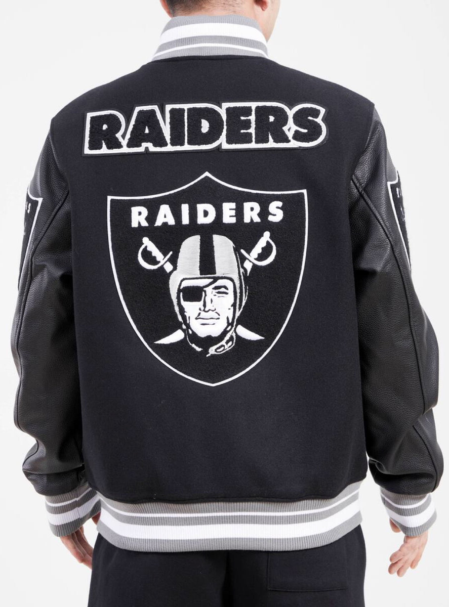 Pro Standard Jacket - Logo Mashup Varsity - Raiders - Black - FOR64186 ...