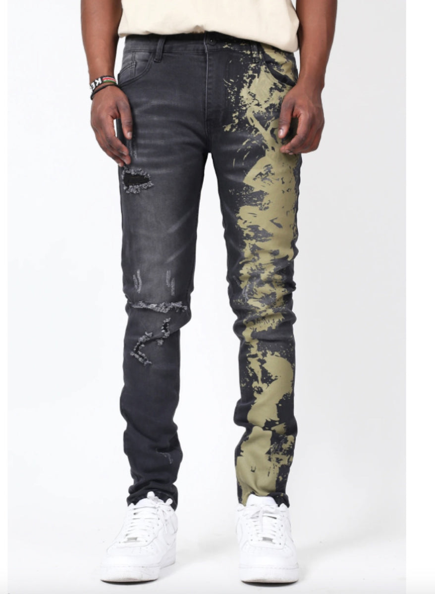 KDNK Jeans - Splashed - Black - KND4408 – Vengeance78