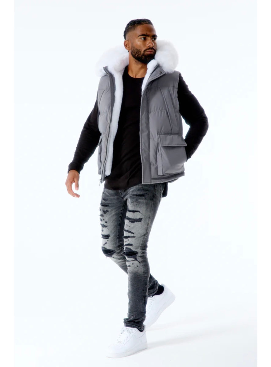 Jordan Craig Puffer Vest - Yukon - Charcoal - 9371V – Vengeance78