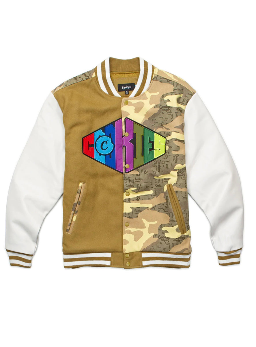 Cookies Jacket - Across The Board Varsity - Tan - 1562O6497 – Vengeance78