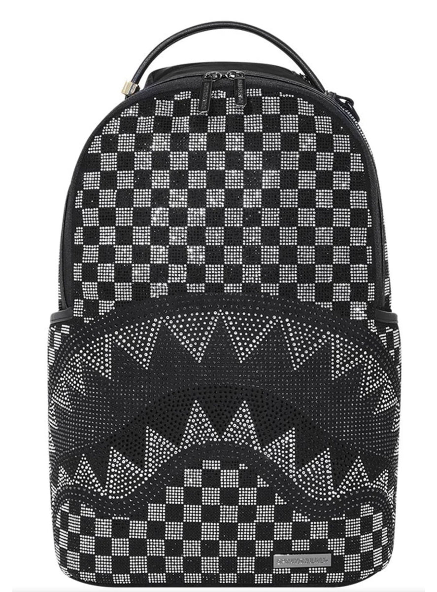 Sprayground Backpack - Trinity Checkered DLXFV - Black And Silver - B5 ...