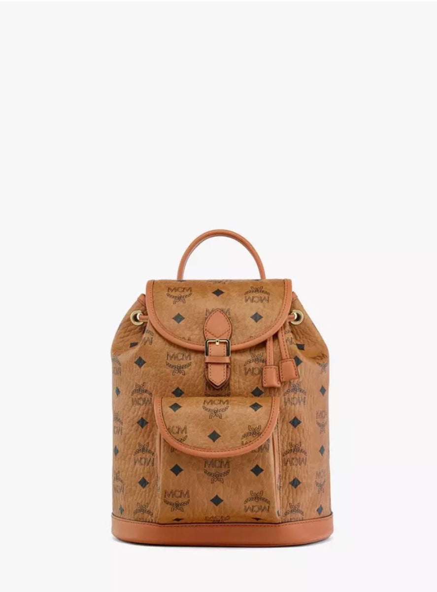 MCM Backpack - Mini Aren VI Drawstring - Cognac - MWKDSTA02CO001 ...