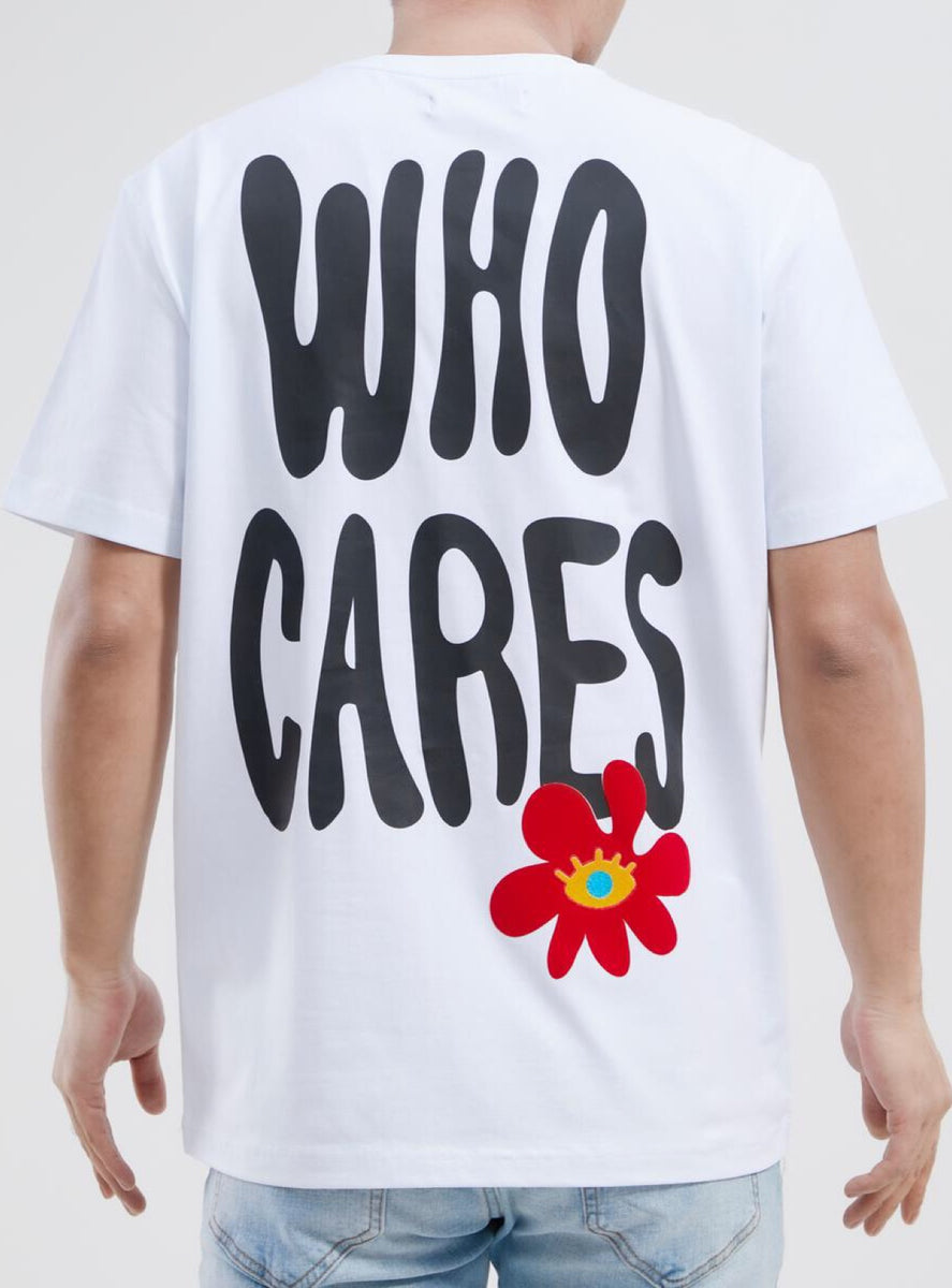 Roku Studio T-Shirt - Who Cares - White - RK1480966 – Vengeance78