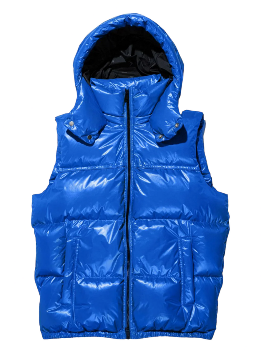 Purple-Brand Vest - Nylon Puffer - Blue - P623-PBLV423 – Vengeance78