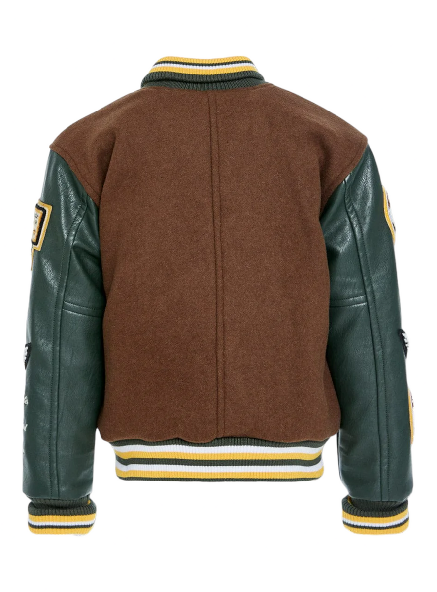 Jordan Craig Jacket Kids - Big Apple Varsity - Brown - 91619K – Vengeance78