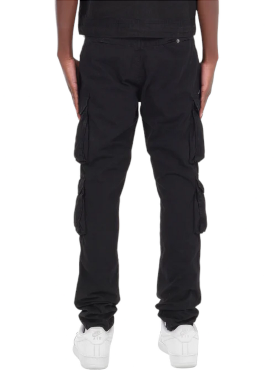 Copper Rivet Cargo Pants - With Belt - Black - 333236 – Vengeance78
