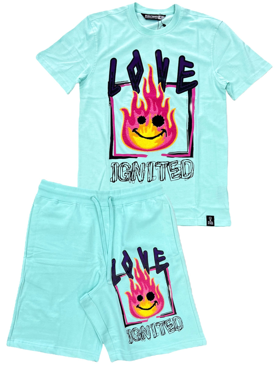 Rebel Minds Short Set - Love Ignited - Mint - 121-147 – Vengeance78