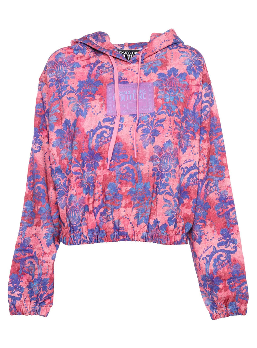 Versace Hoodie - Women's Felpa Garzata - Pink - 73HAI314 – Vengeance78