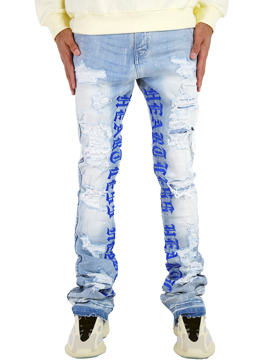 Focus Jeans Stacked - Heartless Light Blue - 3449 – Vengeance78