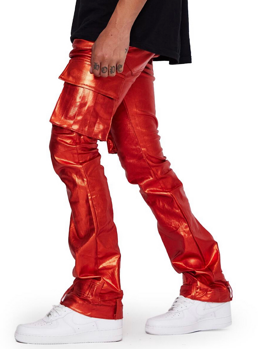 Valabasas Stacked Jeans - Van Gogh - Red - VLBS2236 – Vengeance78