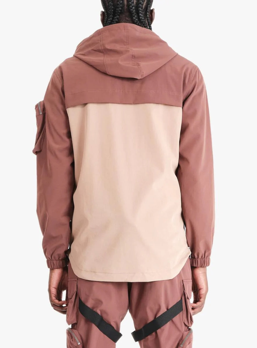 Life Code Jacket - Utility Windbreaker - Brown - 13J03 – Vengeance78