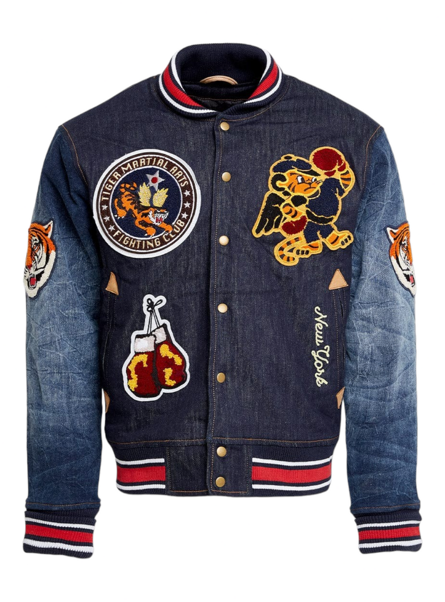 Jordan Craig Jacket - Crouching Tiger Varsity - Dark Blue - 91628 ...