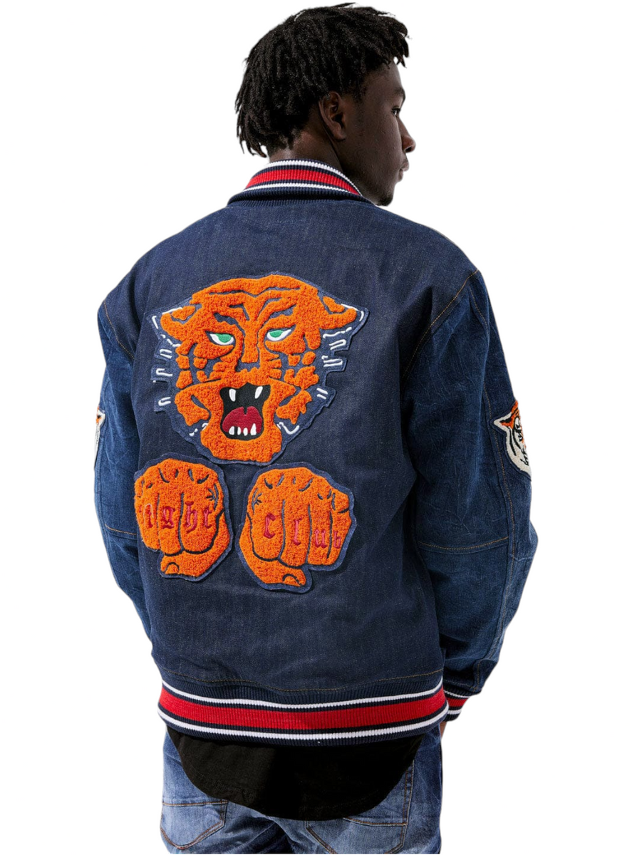 Jordan Craig Jacket - Crouching Tiger Varsity - Dark Blue - 91628 ...