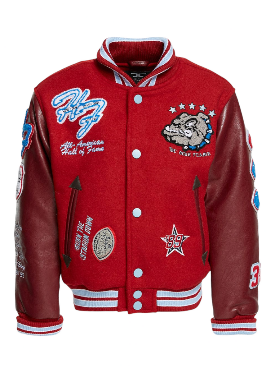 Jordan Craig Jacket Kids - Big Apple Varsity - Red - 91618K – Vengeance78