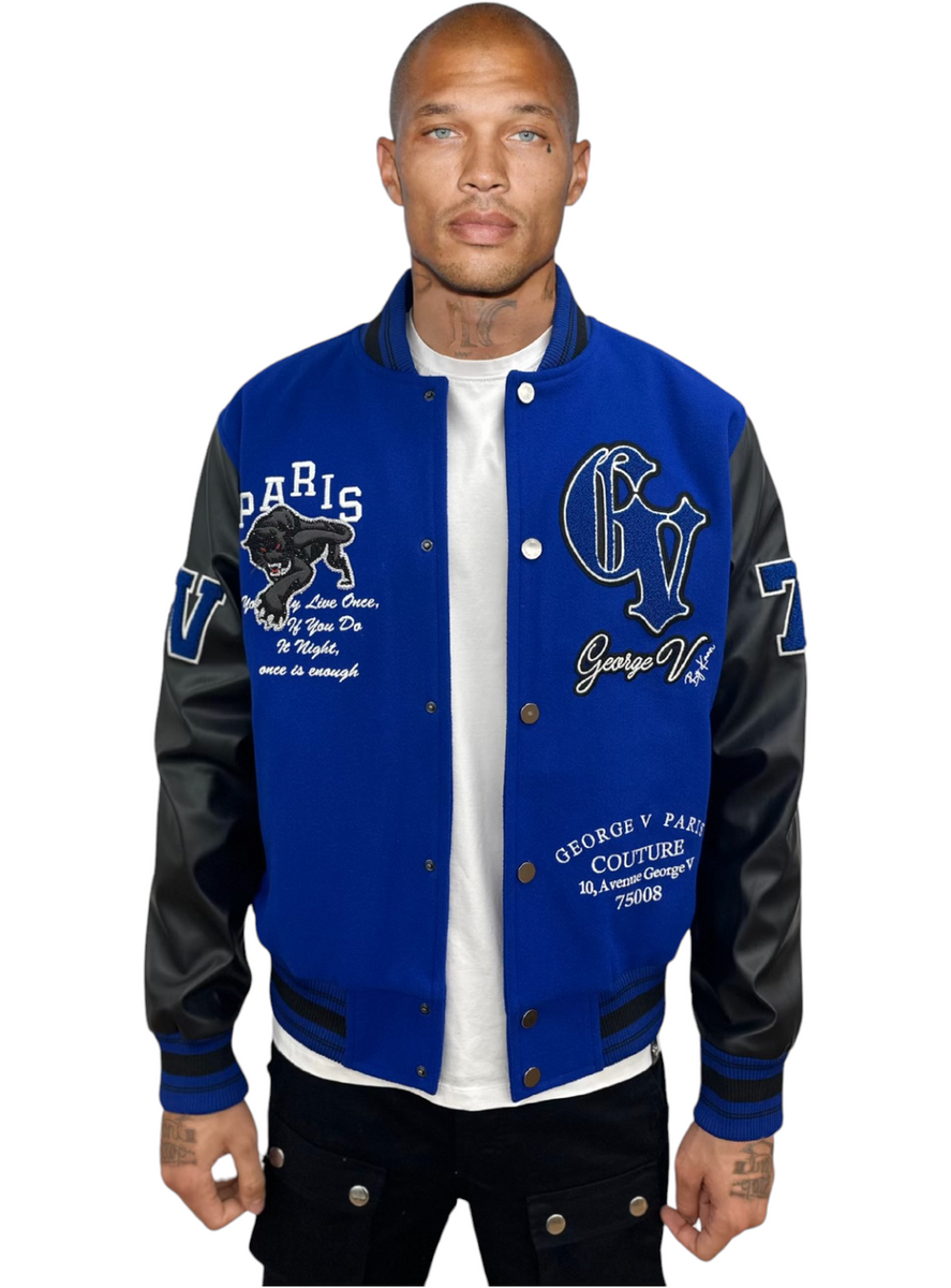 George V Jacket - Panther Varsity - Royal - GV5002 – Vengeance78
